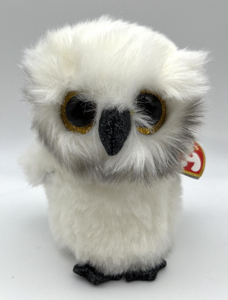 Ty Beanie Boos “Austin” the Fluffy White Owl 6” Small Plush Toy | eBay