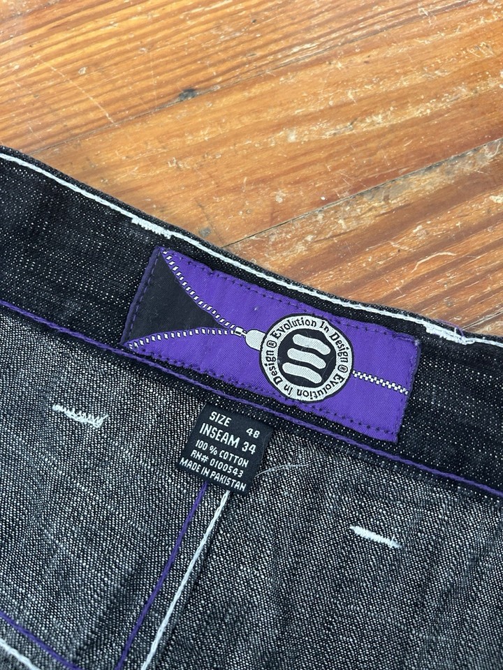 Evolution In Design Mens Relaxed Fit Jeans Gray Size 48x34 Straight ...