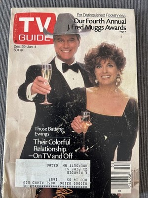TV Guide Dec 29- Jan 4 1985 Dallas, Larry Hagman, Linda Gray Hasselhoff ...