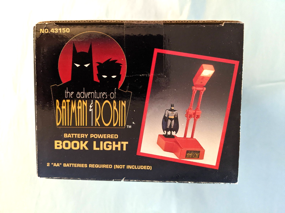 1995 The Adventures of Batman & Robin Battery Powered Book Light by ...