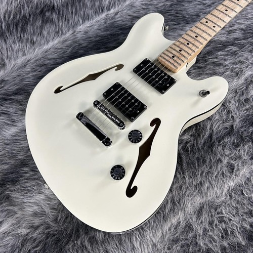 Squier Affinity Series Starcaster Used Maple body Olympic White w/Soft ...