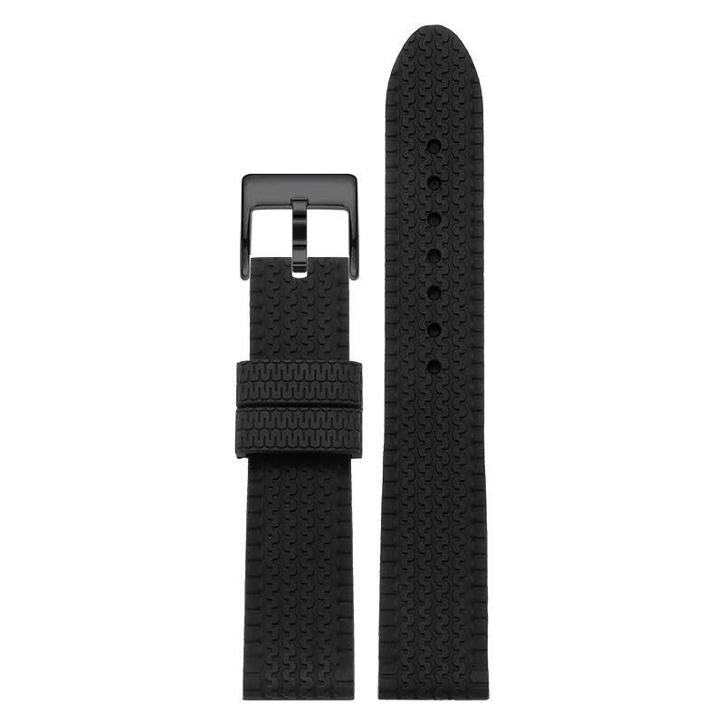 Silicone Tire Tread Pattern Strap for Choppard Miglia Watch 18-24mm ...