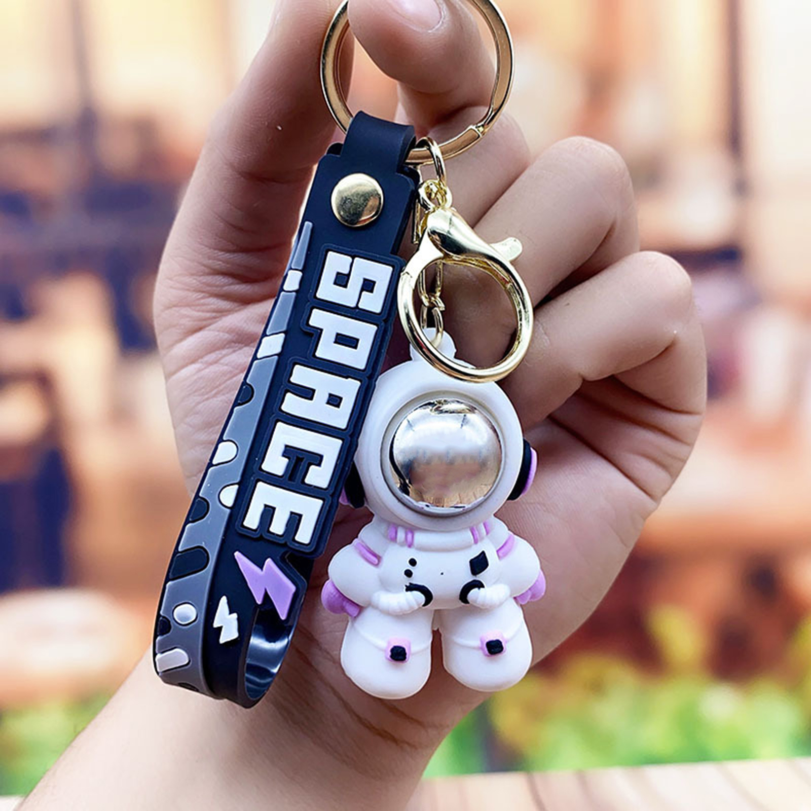 Key Chain Cartoon Decorate Kawaii Astronaut Car Keychain Adorable | eBay