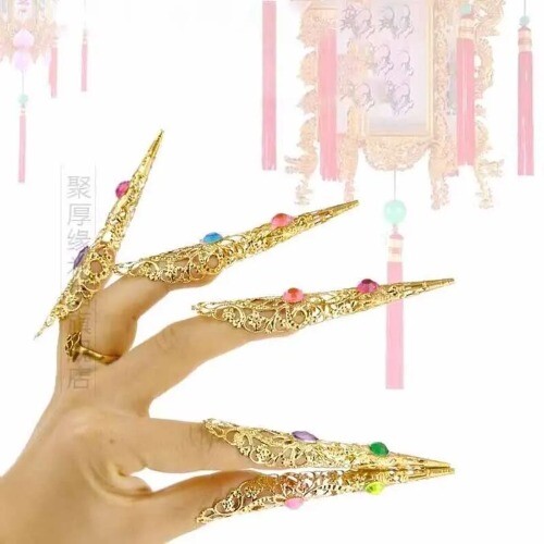 Armor Covers Women Ancient Chinese Nail Armor Cover Cosplay Hanfu ...