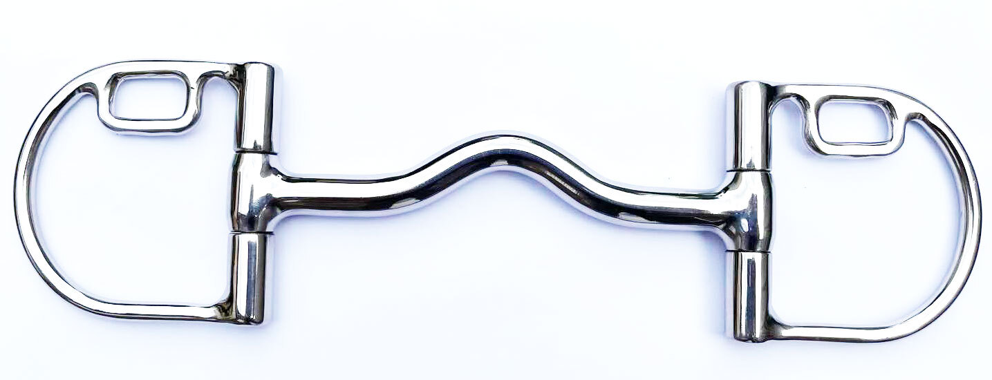 D Ring Ported Mullen Bit With Bridle Loops - 5" - NEW | eBay