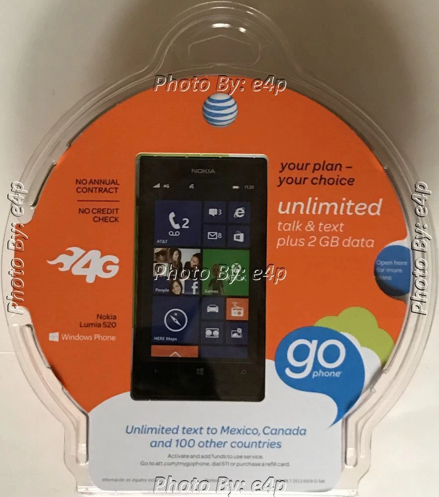 Atandt Nokia Lumia 520 Gophone