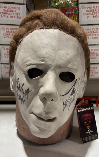 Tony Moran and Nick Castle SIGNED Michael Myers HALLOWEEN MASK WITH COA ...