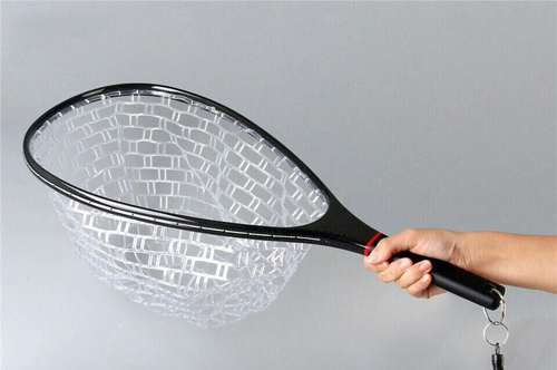 Fly Fishing Landing Net Carbon Fiber Frame ,Nomad Clear Rubber Net and ...
