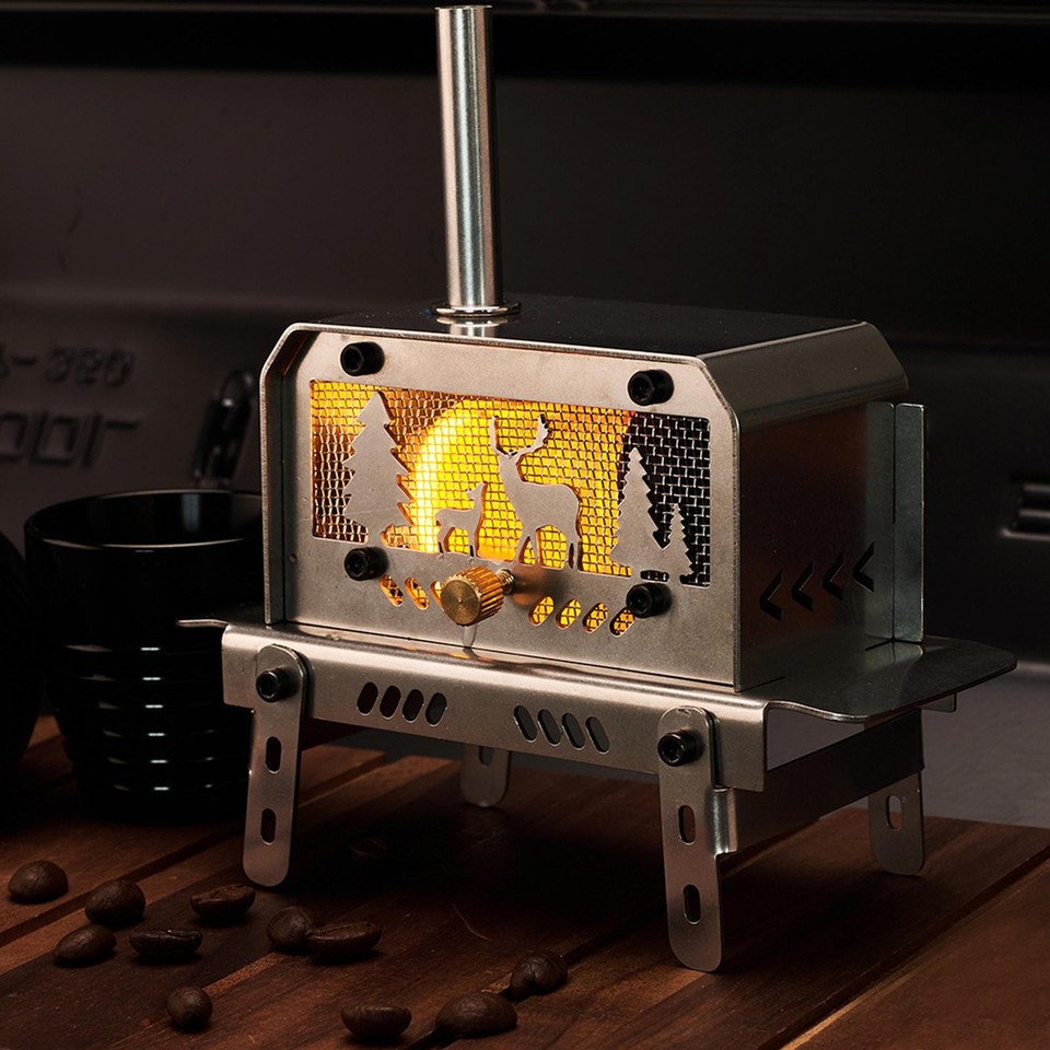 Camping Wood Stove Portable for Tent Portable Wood Cook Stove Stainless ...