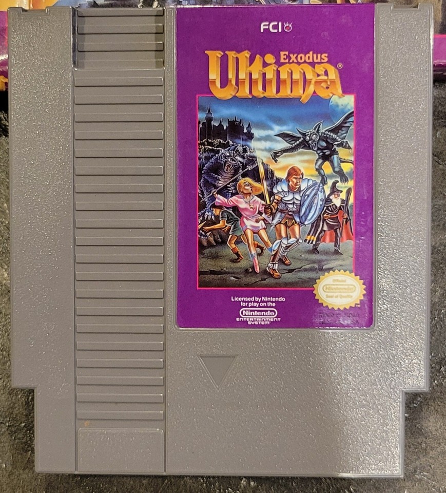 Ultima Exodus- NES Nintendo FCI Oval Seal Pony Canyon Fantasy Game ...