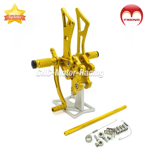 Gold For Yamaha FZ1 FZ8 FAZER 2001-2005 CNC Rearset Footrest Footpeg ...