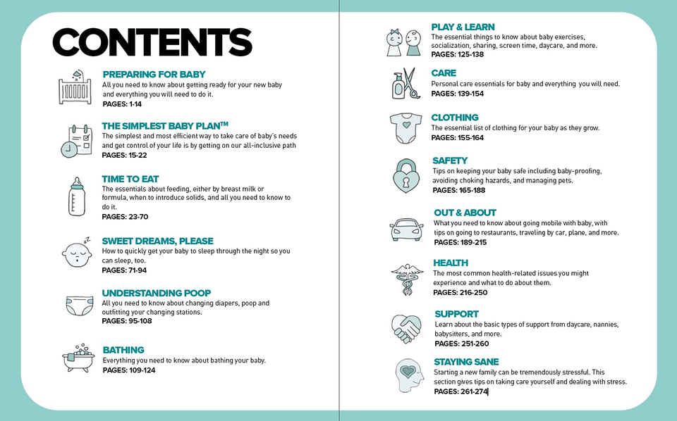 The Simplest Baby Book in the World: the Illustrated, Grab-And-Do Guide ...