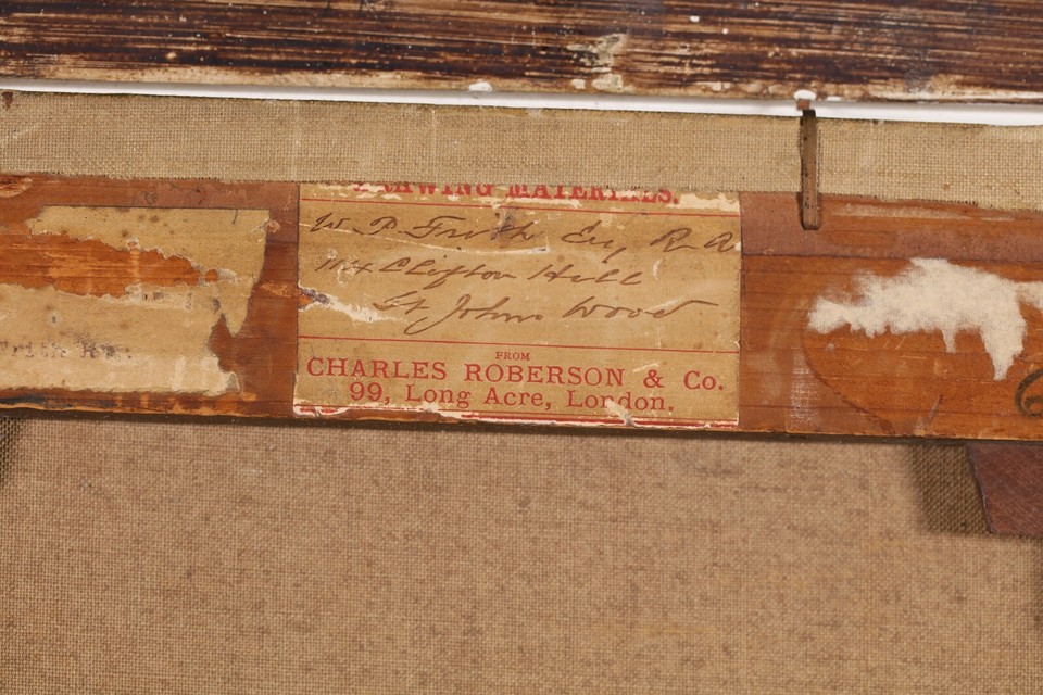 WILLIAM FRITH R.A. (1819-1909) SIGNED ENGLISH OIL CANVAS - YOUNG GIRL ...