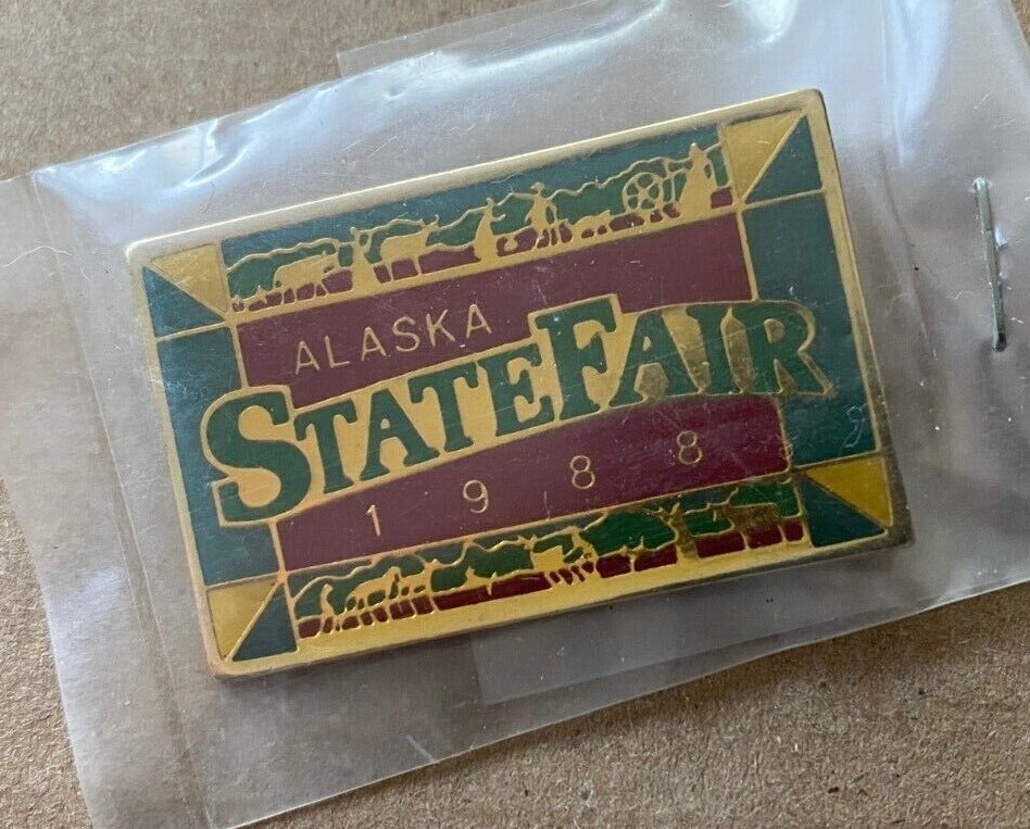 1988 ALASKA STATE FAIR PIN BACK - NEW OLD STOCK | eBay