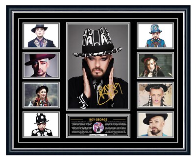BOY GEORGE BOYFRIEND SOLD SIGNED LIMITED EDITION FRAMED MEMORABILIA ...