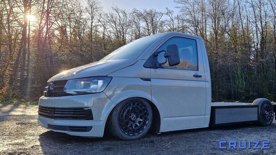 18" Black Swamper Alloy Wheels For Volkswagen Crafter 5 + Falken 265/60 ...