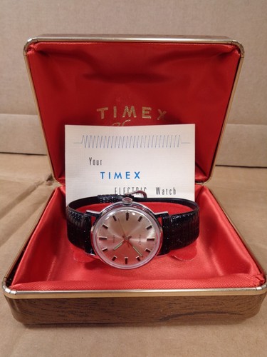 Vintage Estate Found New In Box 1969 Timex Electric Men's Wristwatch ...