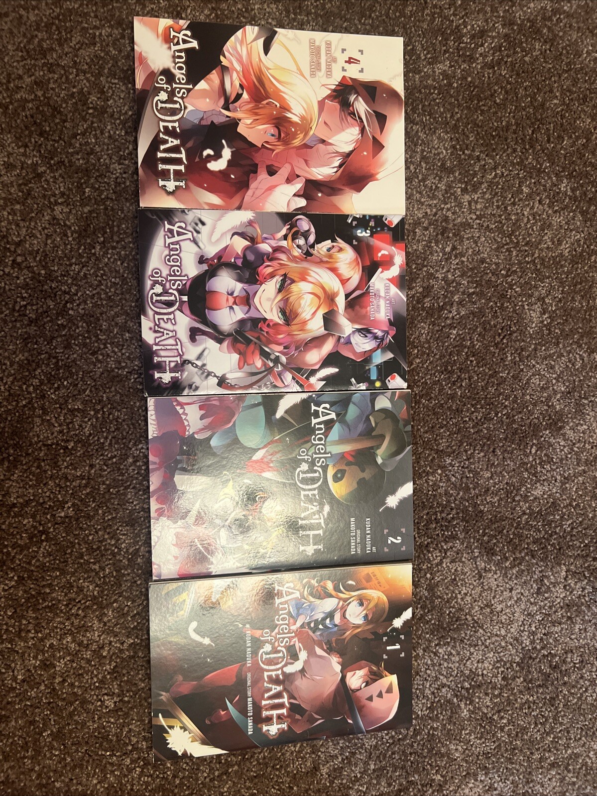 Angels of Death Manga volume 1-4 Makoto Sanada Manga Yen Press (English ...