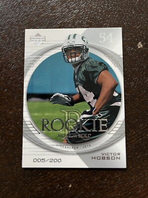 Victor Hobson Rookie Card SSP 2003 UD Honor Roll #183 SILVER #/200 NY ...
