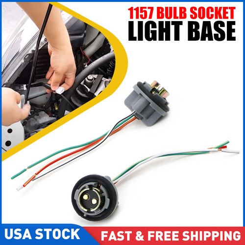 2x 1157 LED Bulbs Socket Holder Car Turn Signal Tail Stop Rear Brake ...