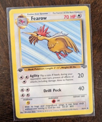 Pokémon TCG Fearow Jungle 36/64 Regular Unlimited Uncommon | eBay