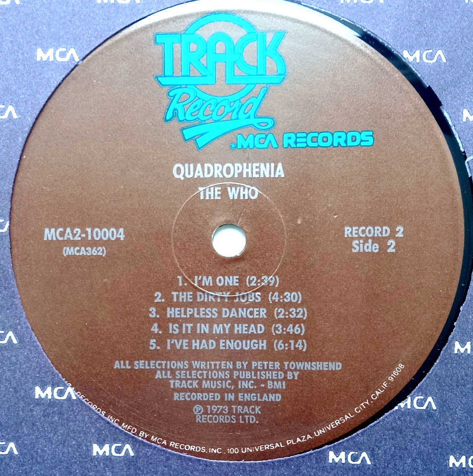 The Who - Quadrophenia - 1973 Vinyl 1st Pressing - With Booklet - EX ...