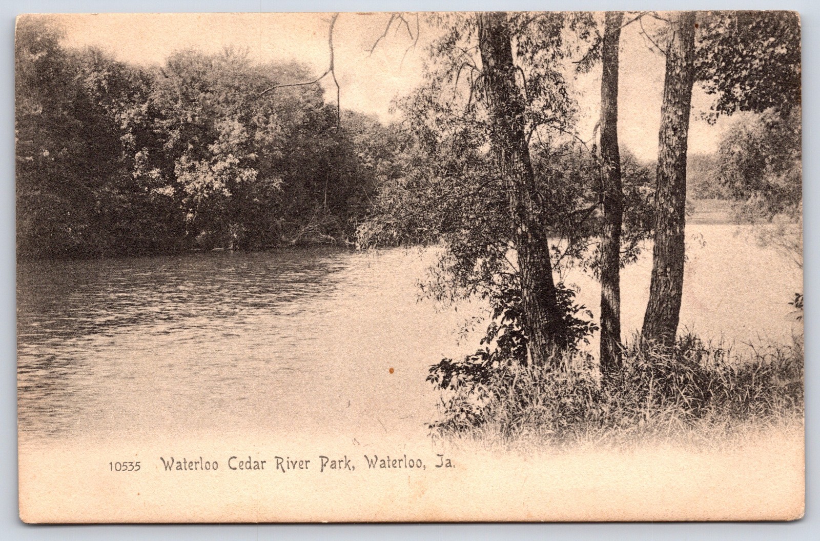 Waterloo Cedar River Exchange Park Waterloo, Iowa Undivided Back ...