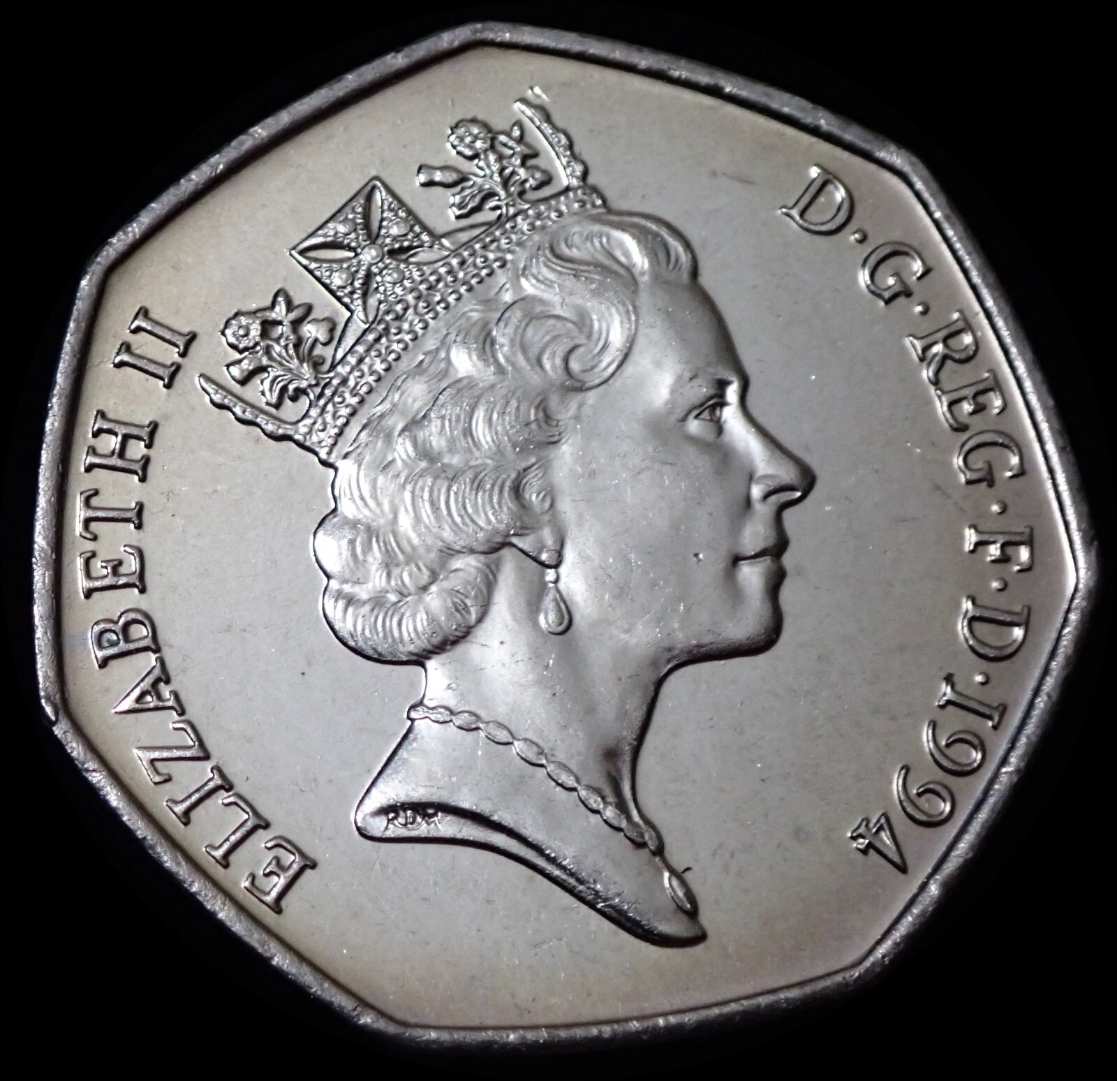 UK 50 Pence 1994 Elizabeth II D-Day Anniversary UNC Coin WCA MB1994 ...