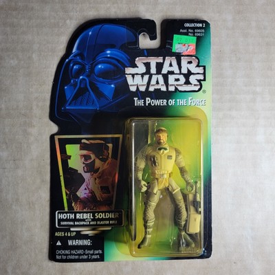 Kenner Star Wars Hologram Power Of The Force Hoth Rebel Soldier Action ...