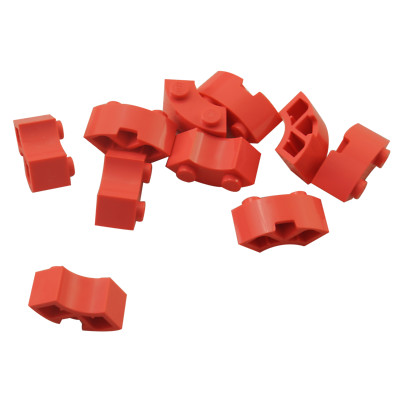 10 LEGO Brick, Round Corner 2 x 2 Macaroni with Stud Notch ,Reinforced ...