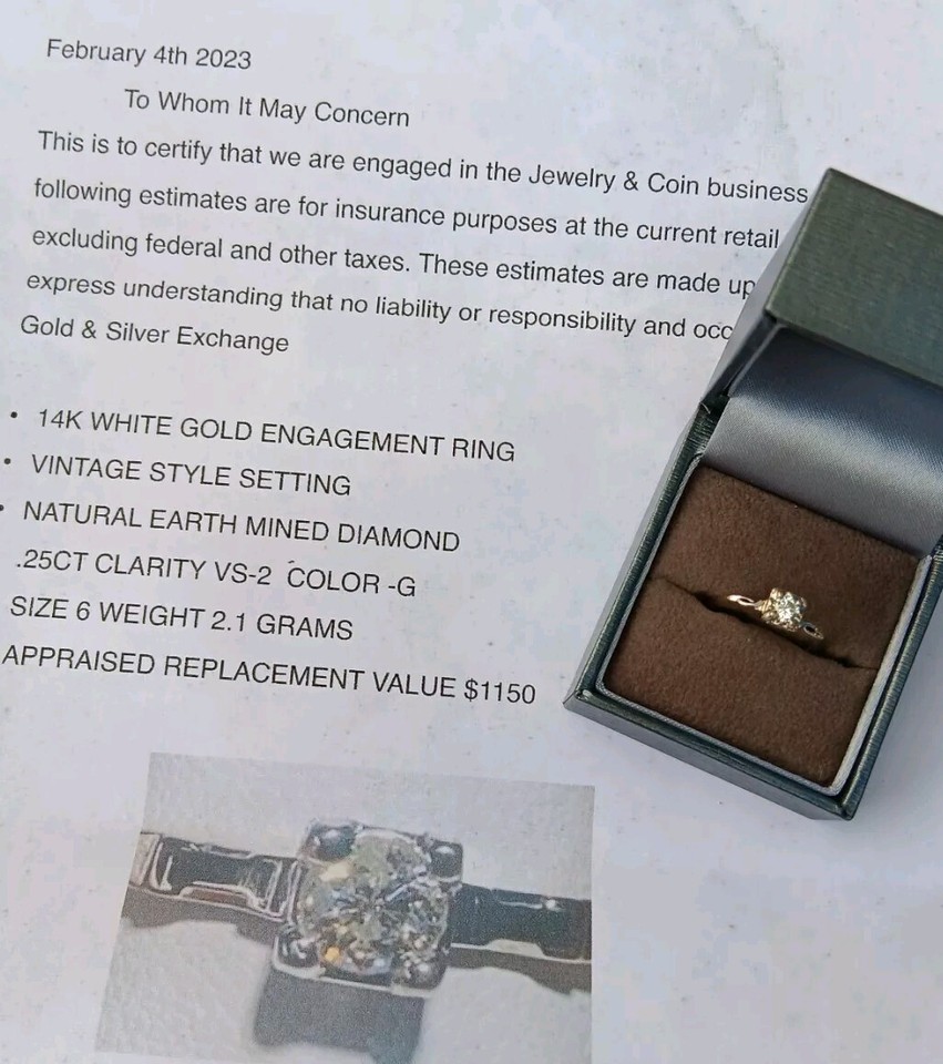 keepsake diamond ring vintage 14k White Gold | eBay