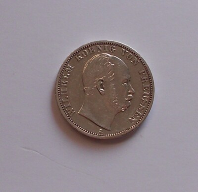 EIN VEREINSTHALER PFUND FEIN WILHELM KOENIG VON PREUSSEN 1866 A | eBay.de