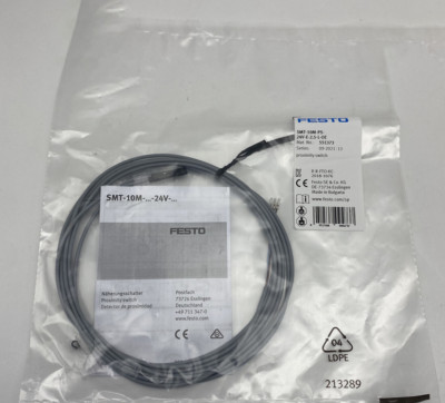 FESTO Proximity switch sensor SMT-10M-PS-24V-E-2.5-L-OE 551373 | eBay