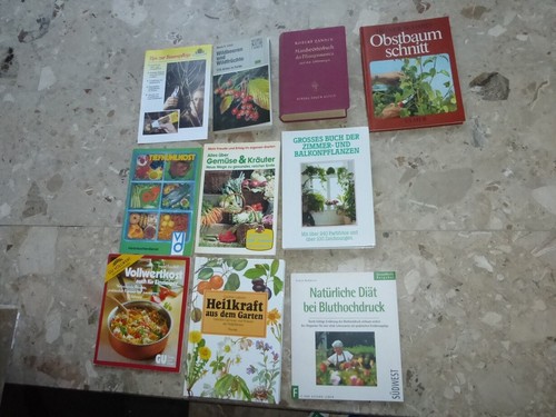 Büchersammlung Garten Kochen Pflanzen 10 Bücher Robert Zander ...