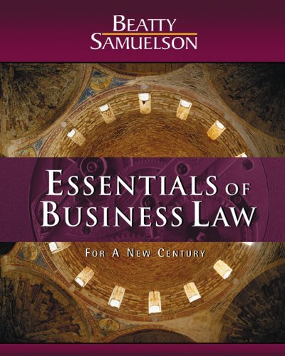 Business Law for a New Century : Essentials Edition by Susan S ...