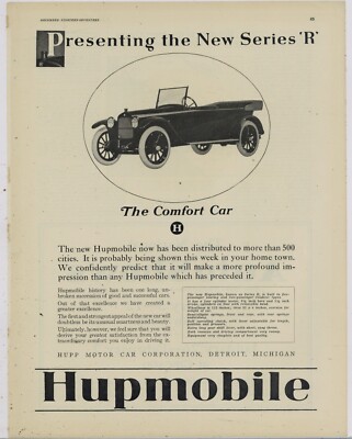 1917/18 Hupp Motor Car Co. Ad: Series R Hupmobile Intro - Detroit ...