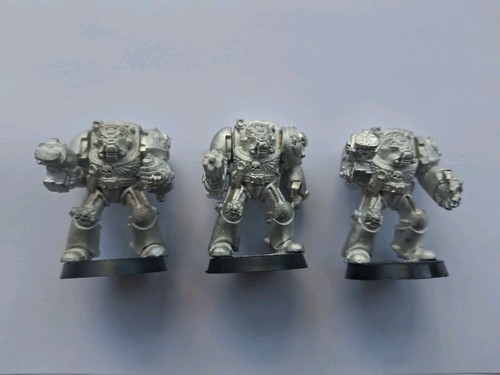 Space Marines Terminators x3 OOP Metal Terminator Squad Warhammer 40k ...