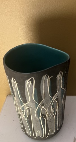 Charles and Alice Smith Chalice California Pottery Pitcher Sgrafitto ...