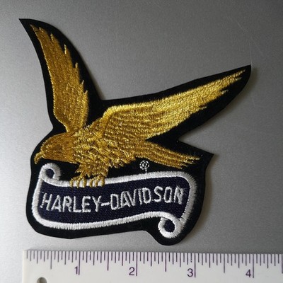 Original HARLEY DAVIDSON Licenced Gold Eagle Motorcycle Patch Iron on ...