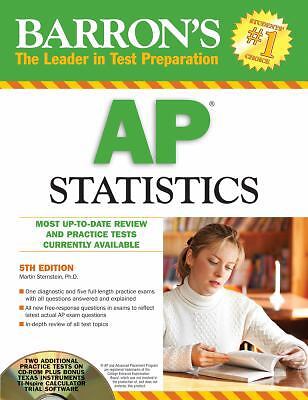 Barron's AP Statistics [With 2 CDROMs] by Sternstein, Martin | eBay