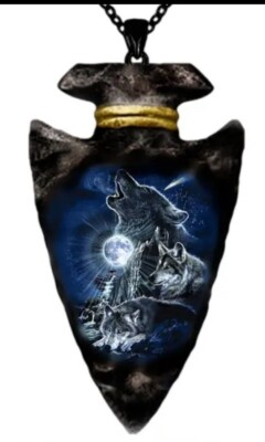 Fashion Arrowhead Wolf Pendant | eBay