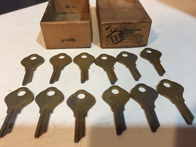Vintage Group of Auburn-Thompson key blanks in box Lot of 12 | eBay