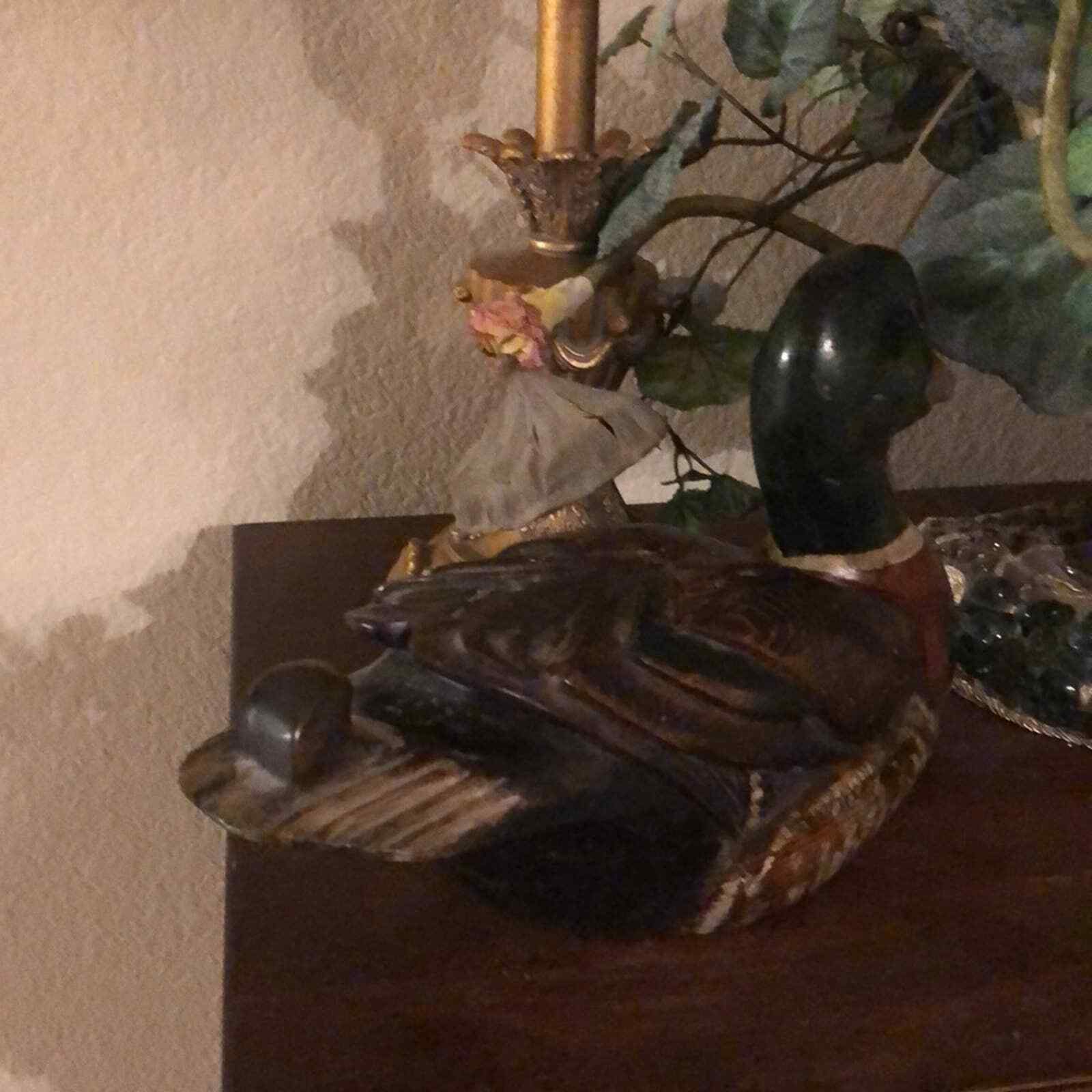 Leo Koppy Vintage Wood Painted Mallard Duck Sculpture - Artist Signed ...