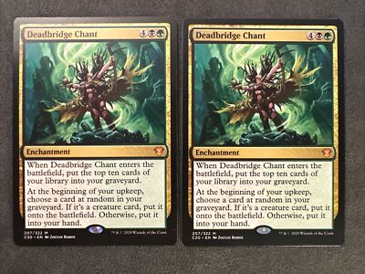 Deadbridge Chant x2 (Pair) MINT Commander 2020 (C20) MTG Magic Ikoria ...