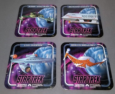 STAR TREK BEVERAGE COASTERS- SET OF 16 THE SHIPS FROM TV SERIES | eBay