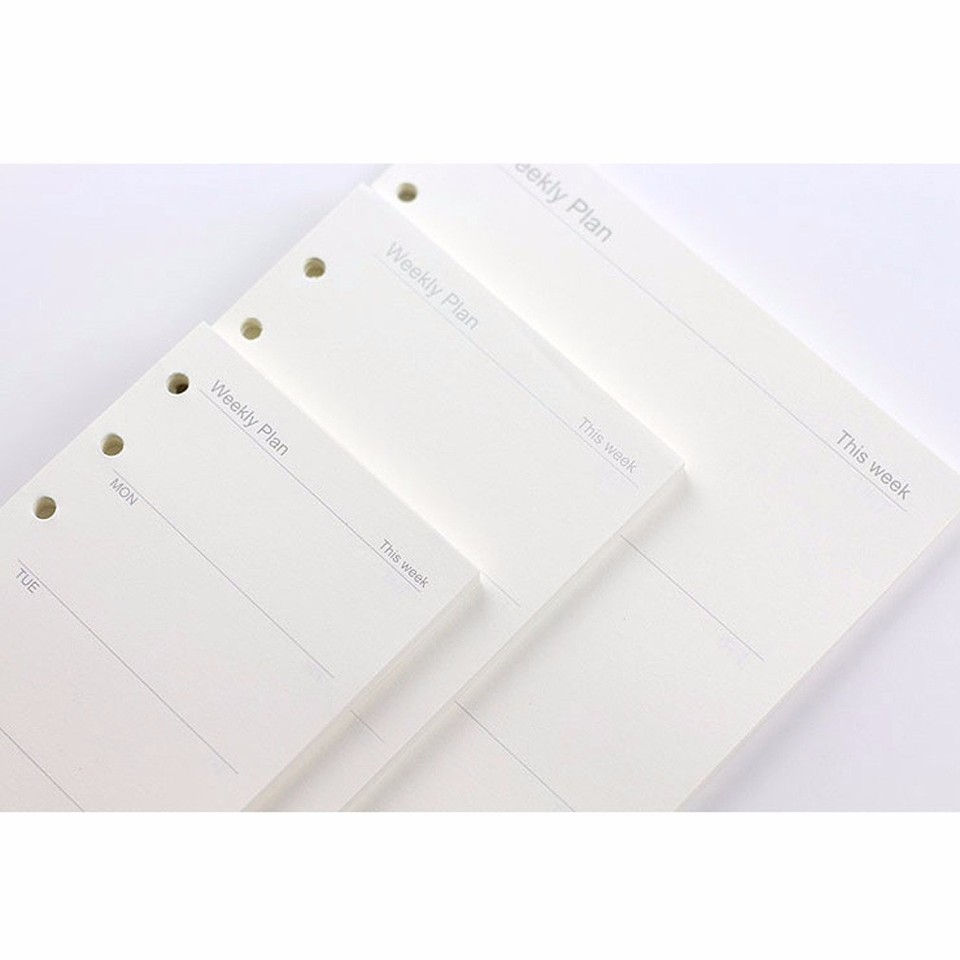 A5/A6/A7 Size Planner Diary Insert Refill NoteBook Schedule Organiser ...
