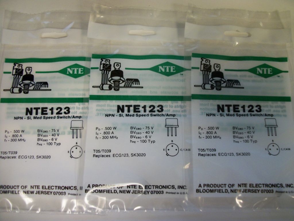 NTE Electronics - NTE118 NTE123 NTE123A NTE124 NTE125 | eBay