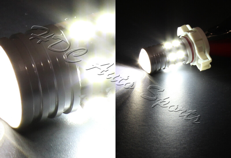 2 x 6000K 5202/5201 PS24WFF H16 High Power SMD LED 12W Fog Driving ...