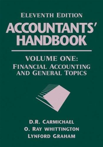 Accountants' Handbook, Volume 1: Financial Accounting and General ...