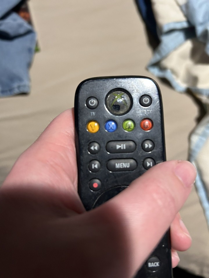 BLACK MICROSOFT XBOX 360 UNIVERSAL MULTIMEDIA MEDIA REMOTE CONTROLLER ...